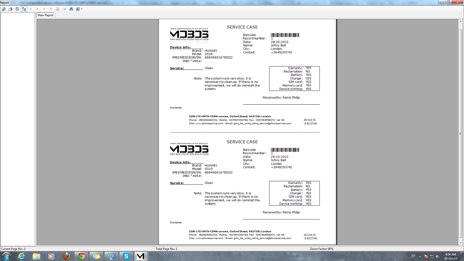 MOBOS - FREE service center management software